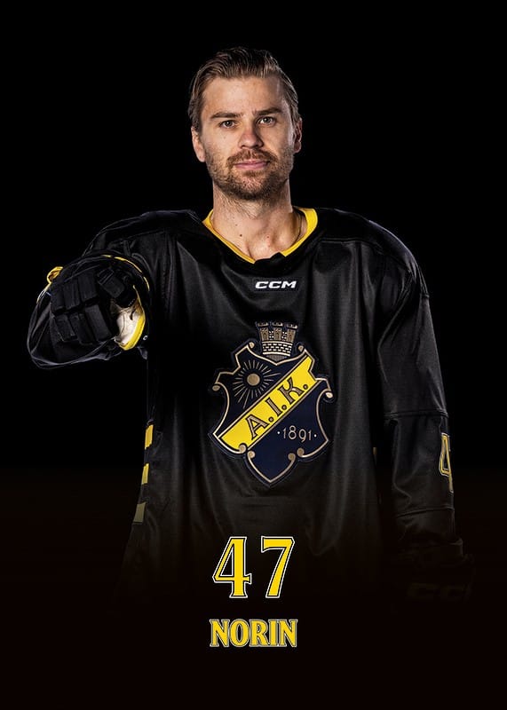 Eric Norin #47 AIK Hockey 2024/2025 Poster | AIK Hockey | Gallerix.se