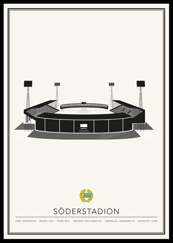 Söderstadion Vintage 01 Hammarby IF Poster | Hammarby IF | Gallerix.se