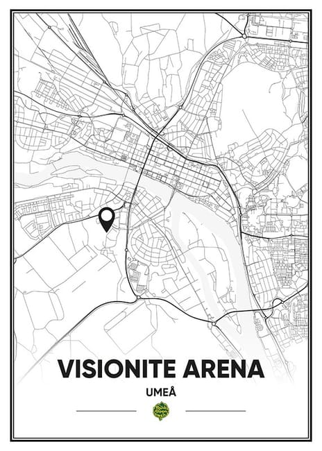 Visionite Arena Karta IF Björklöven Poster | Björklöven | Gallerix.se